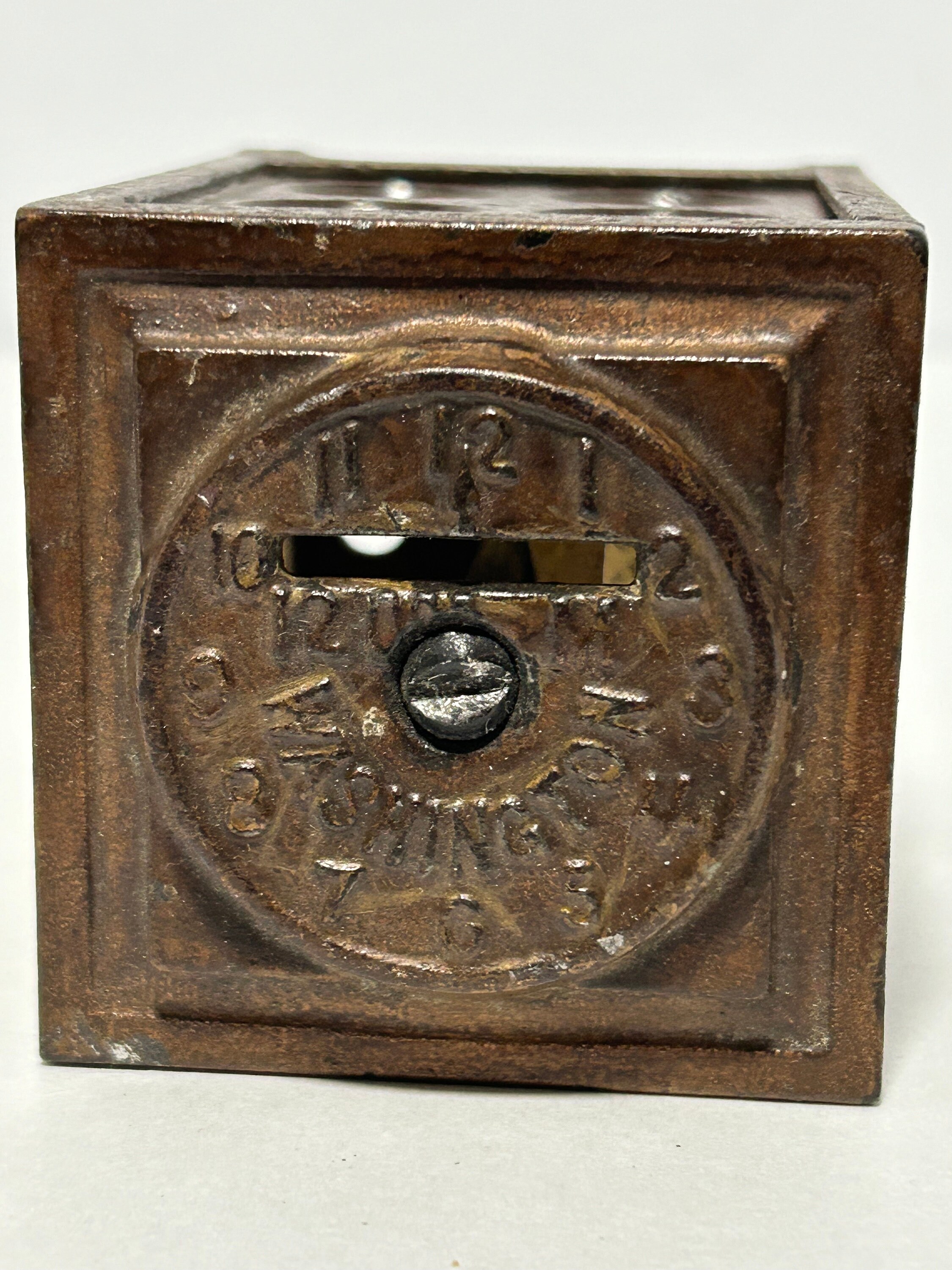 Antique Worlds Time Cast Iron Still Coin Bank by Arcade - Etsy