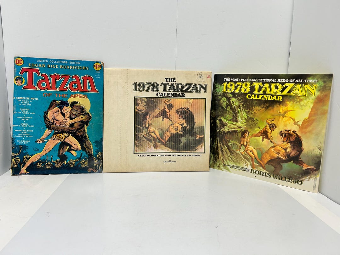 Edgar Rice Burroughs 1978 Tarzan Calendar and a 1973 Limited Collectors ...