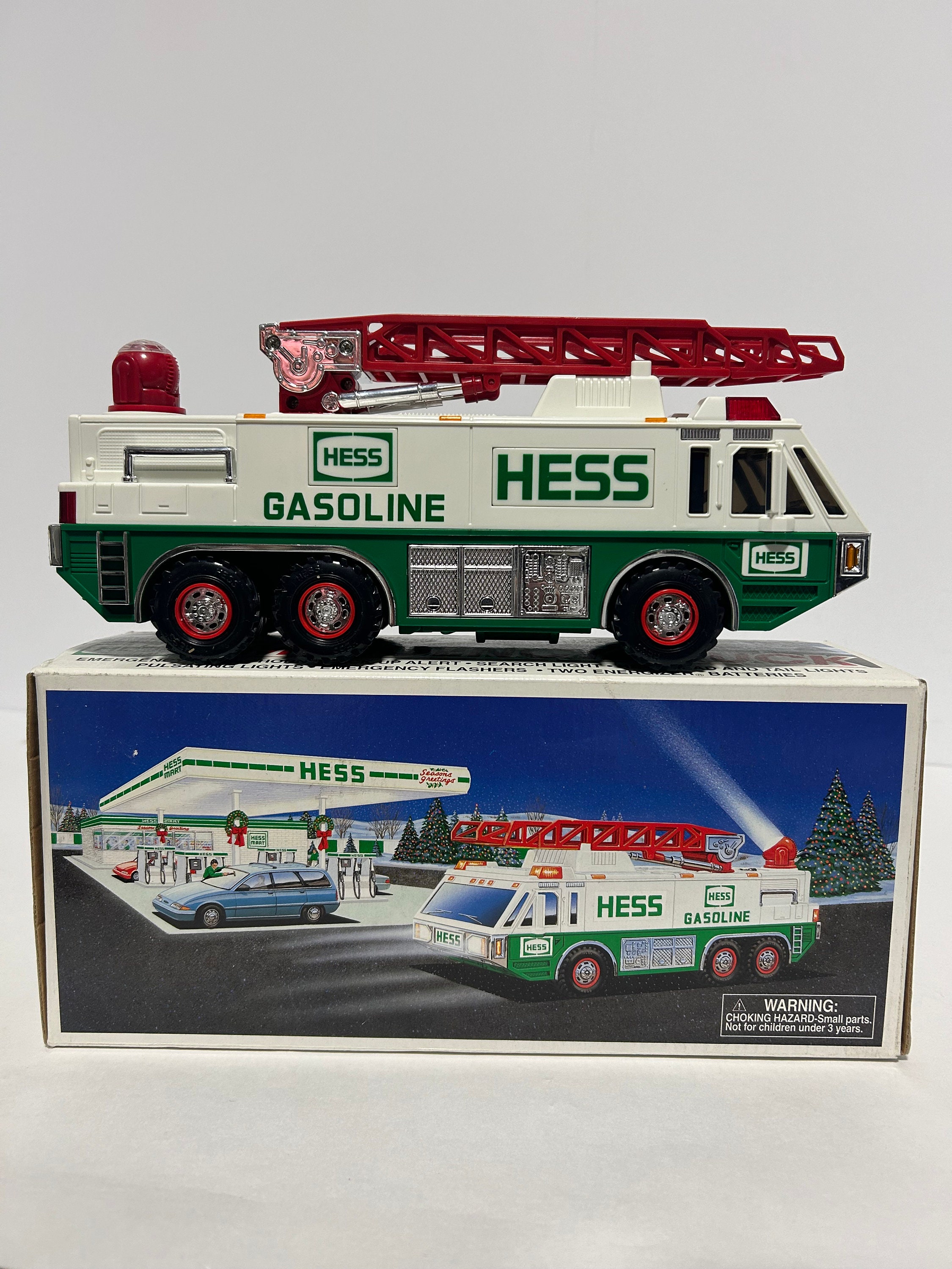 3 Hess Vehicles 2004 SUV and Motorcycles 1996 Emergency Truck 2000 Fire ...