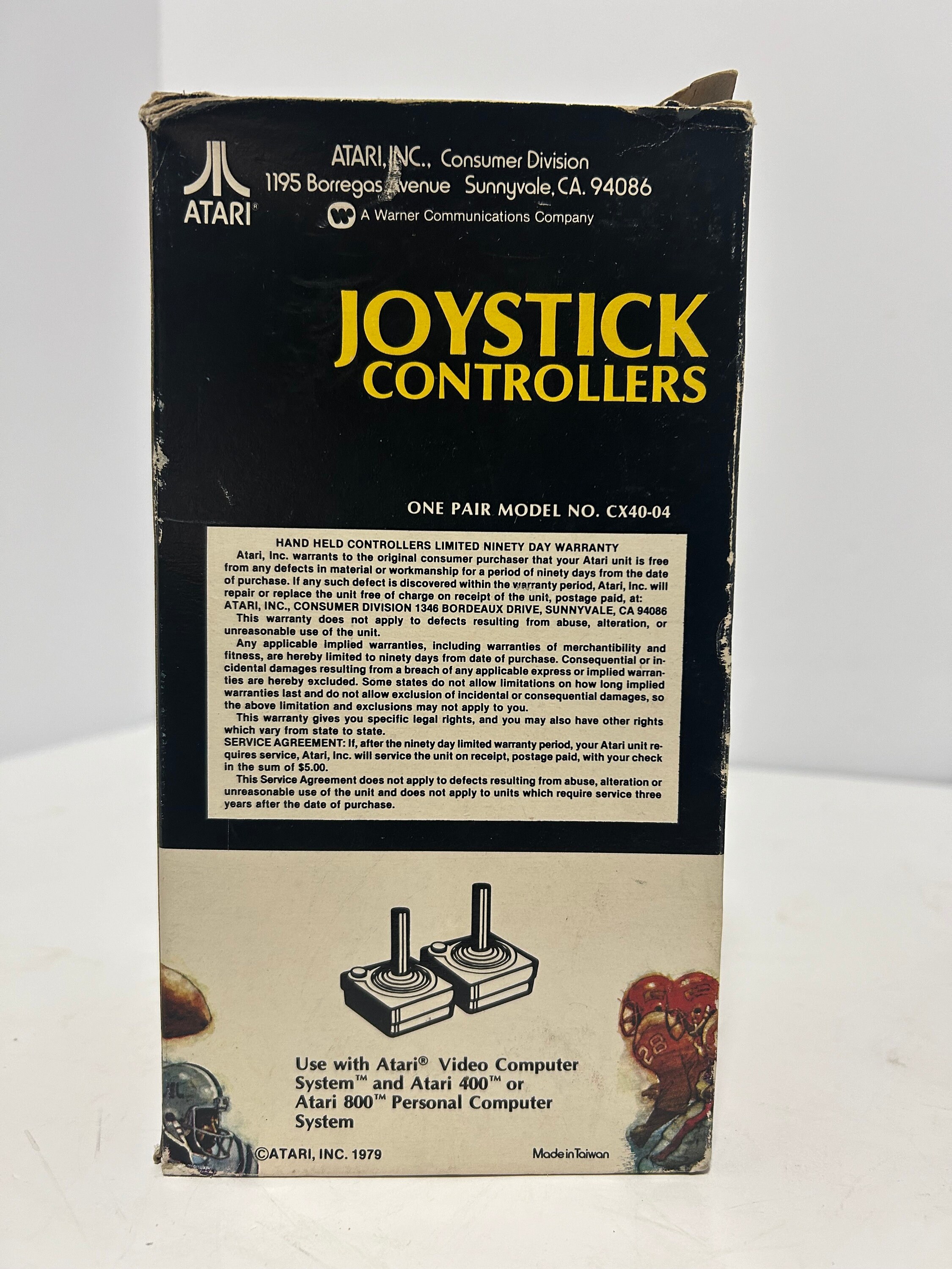 Atari Joystick Controllers One Pair Model No. CX 40-04 - Etsy