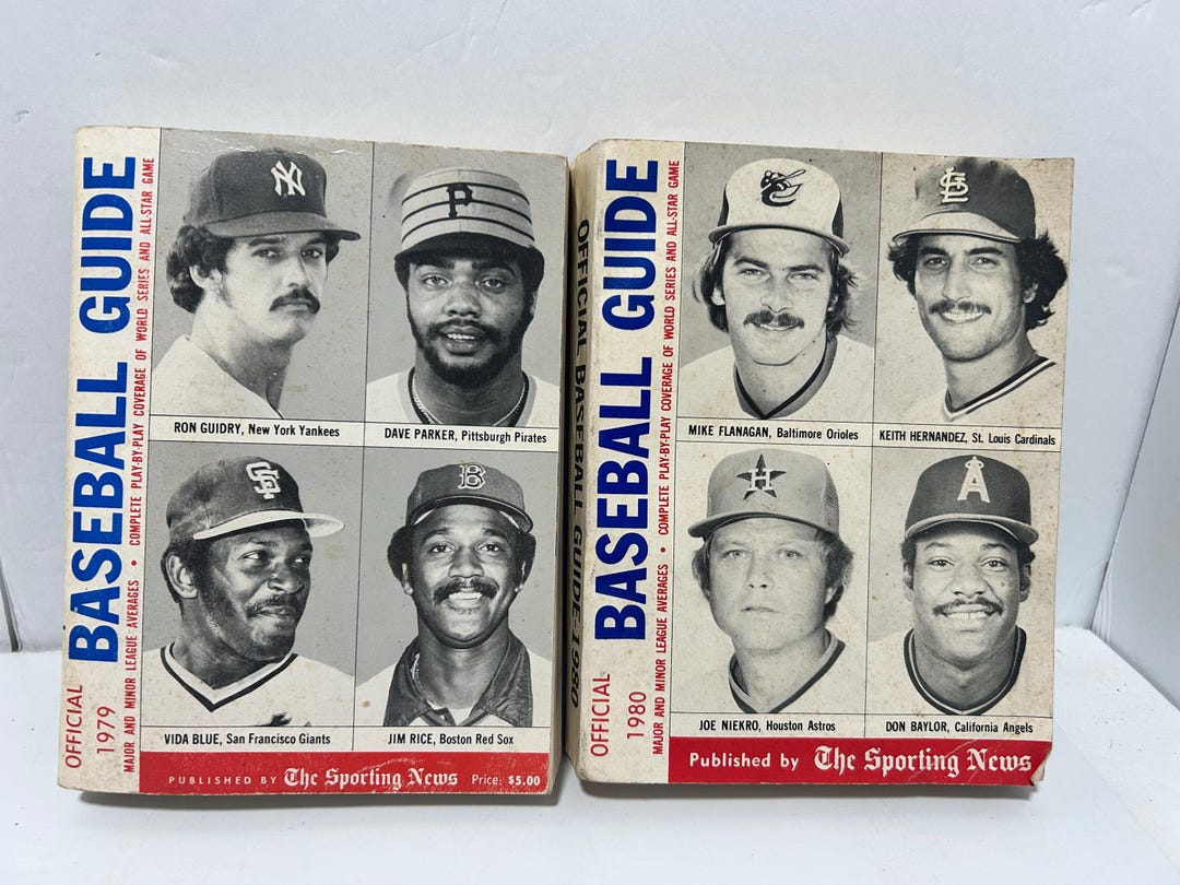 Official 1979 and 1980 Baseball Guides - Etsy