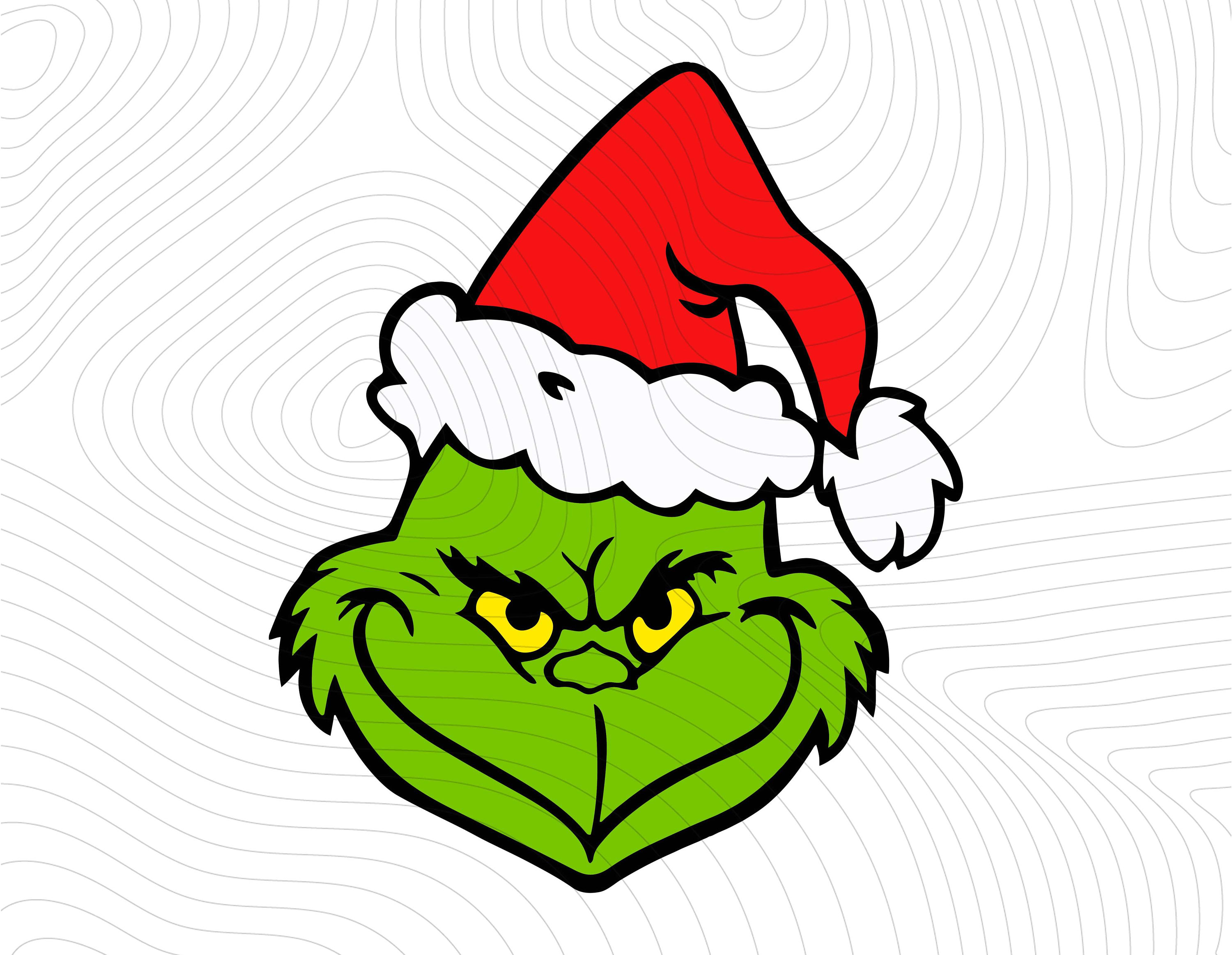 Grinch Head SVG Dr. Seuss Christmas SVG Grinch Grinch - Etsy