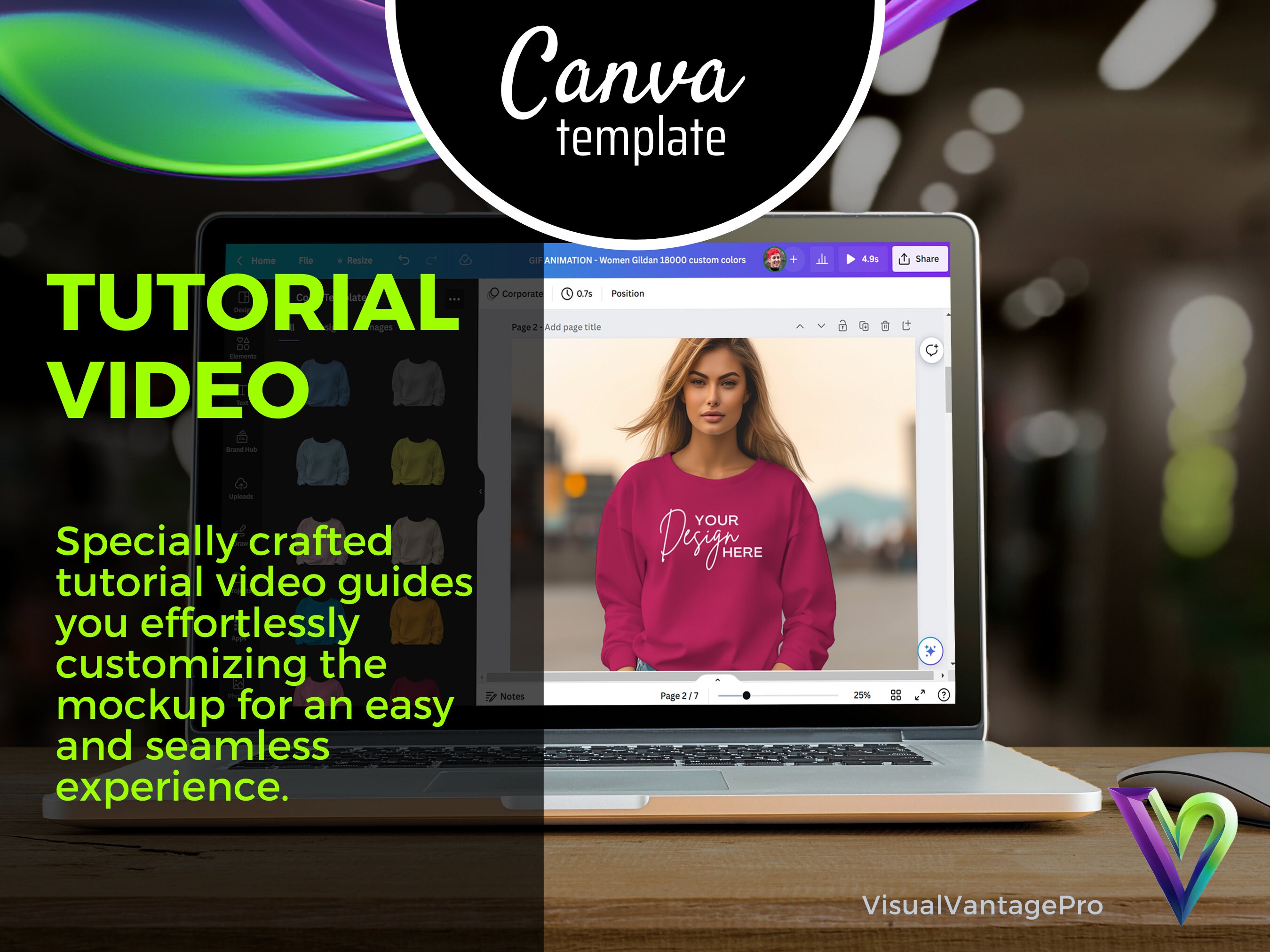 Next Level Mockup Editable Custom Animation for Canva Pro - Etsy