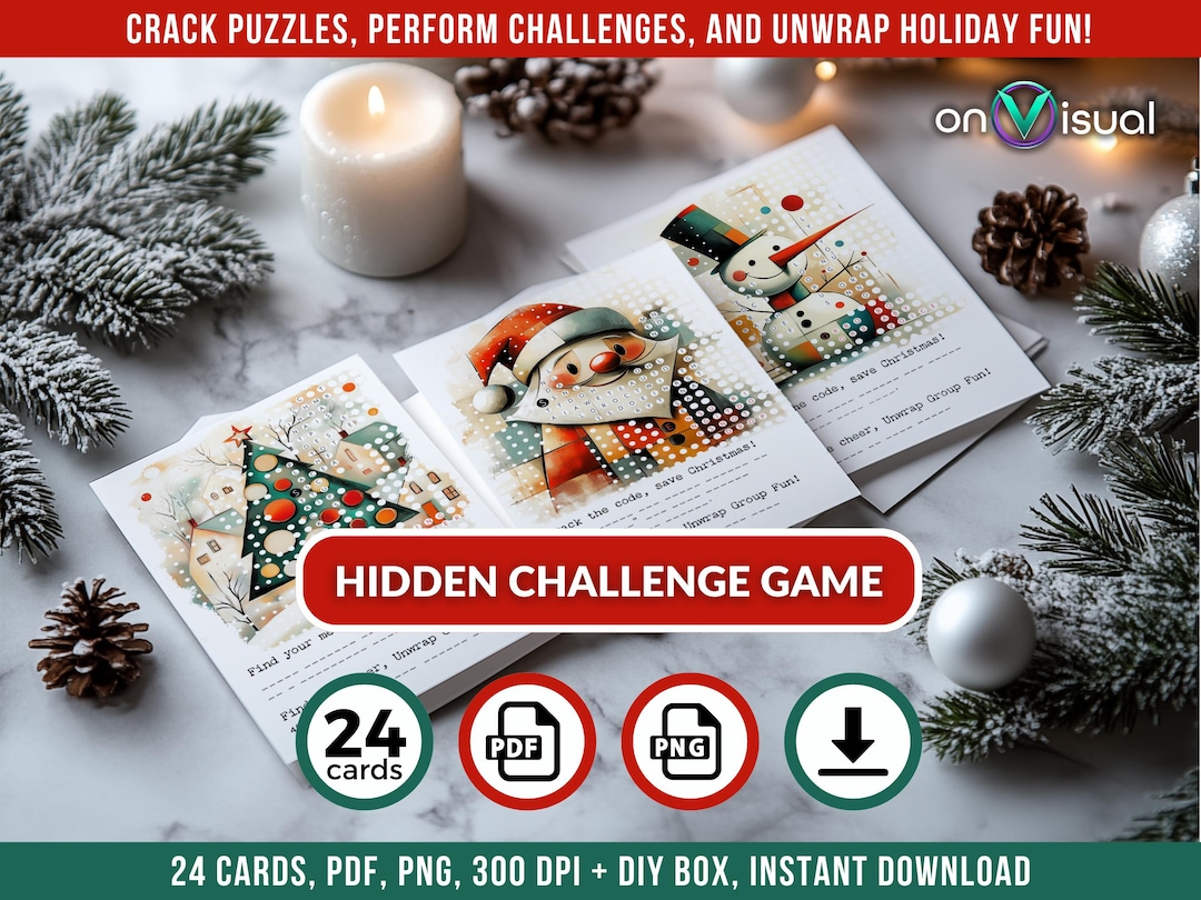 Christmas Party Game for Office, Holiday Team-building Activity, Fun ...
