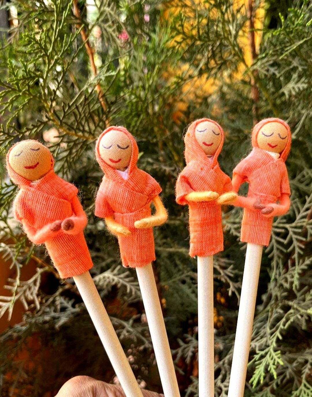Indian Yogi in Mini Form, Monk on Pencil, Collectible Stationery ...