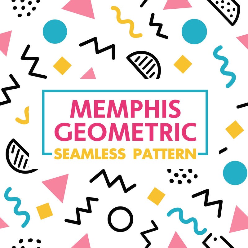 Memphis Geometric - Etsy