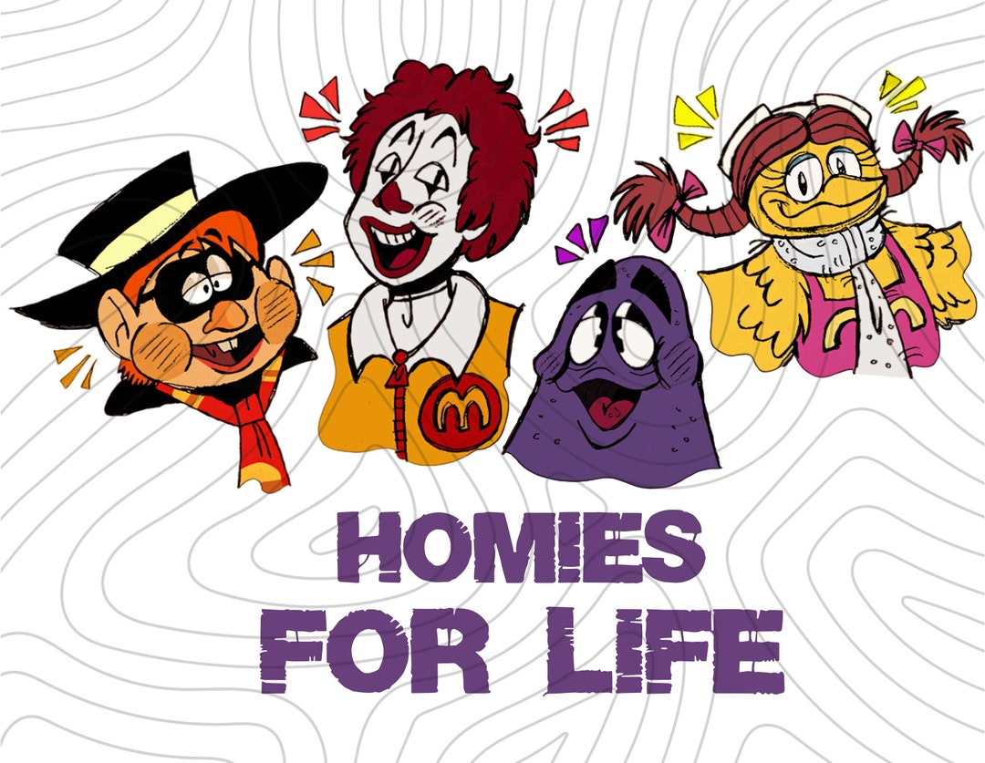 Homies for Life Grimace PNG Hbd Grimace PNG Mc Donaldss Hbd - Etsy