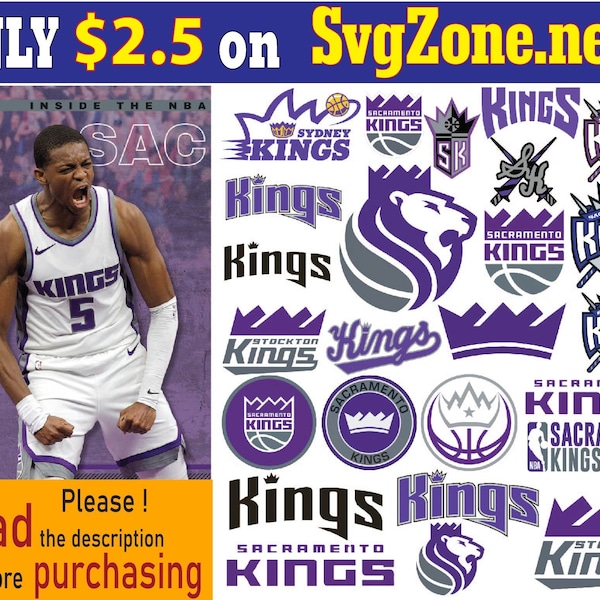 Kings Basketball Logo Svg - Etsy