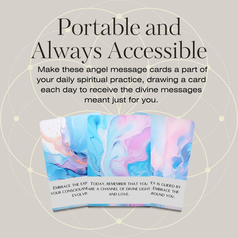 Printable 48 Angel Message Cards, Easy Download PDF, Spiritual Journey ...