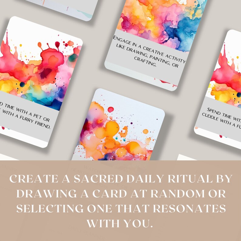 Printable 48 Self-care Cards – Self Love & Spiritual Journey PDF ...