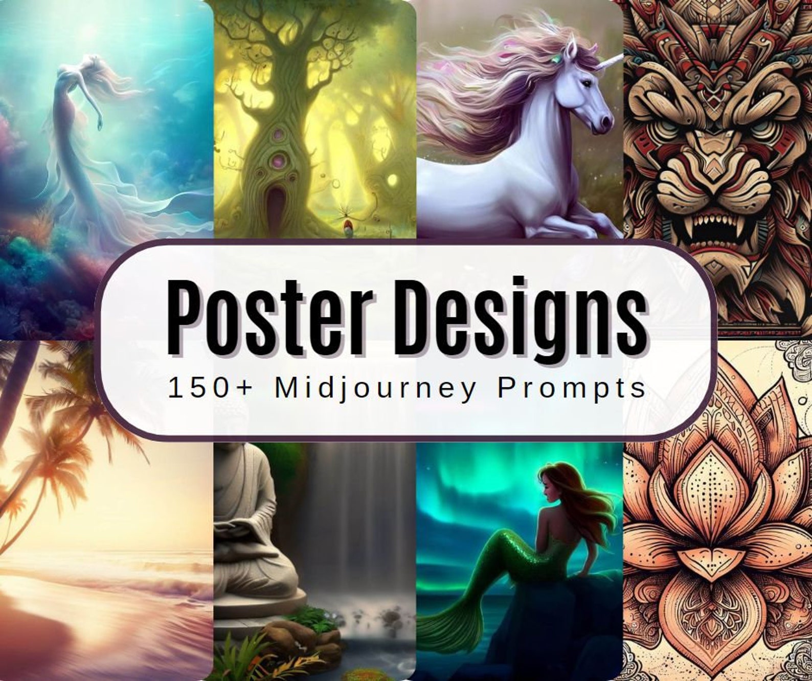 140 Poster Designs Midjourney Prompts AI Art Ai Art - Etsy
