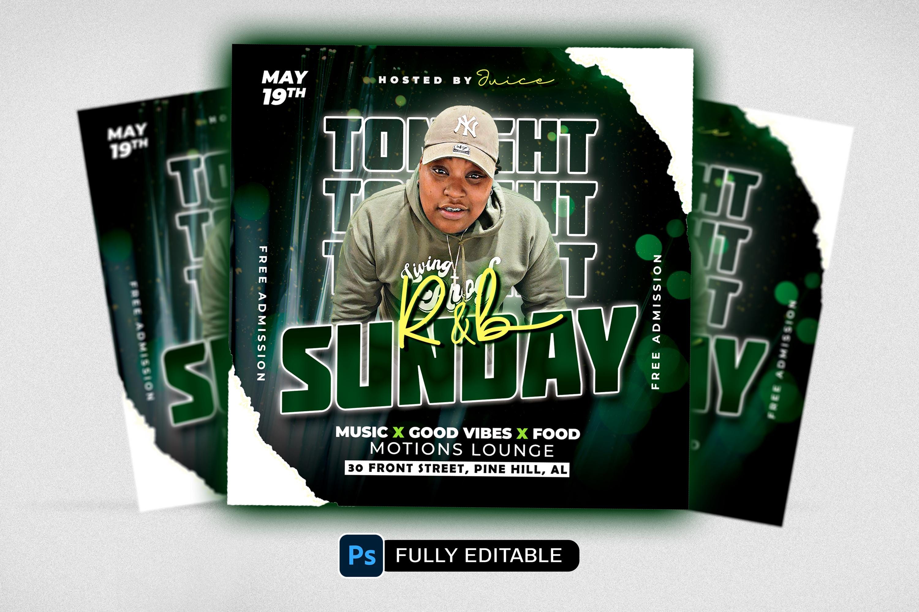 R&B Party PSD Flyer Template - Etsy