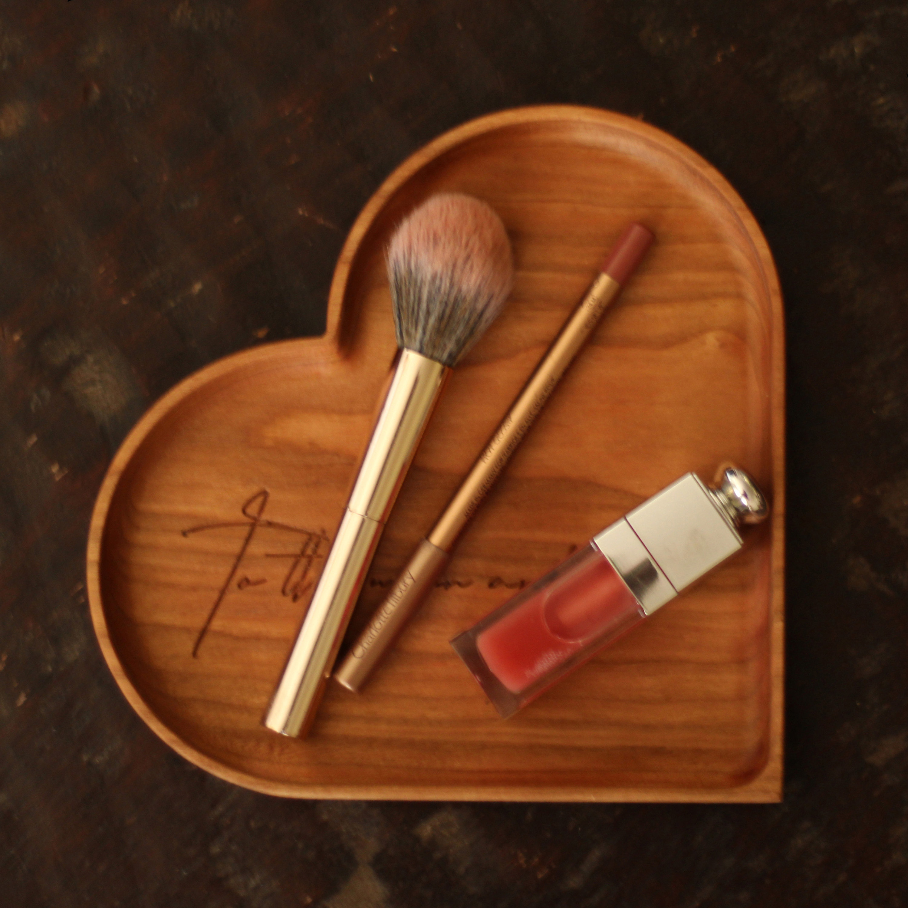 Romantic Heart-shaped Wooden Valet Tray: Handcrafted 5th Anniversary ...
