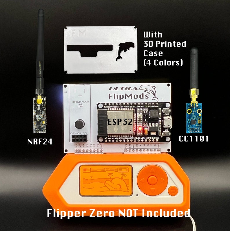 Flipper Zero ESP32/NRF24L01/CC1101 Wifi Dev Board Ultra With 3D Printed Backplate - Etsy