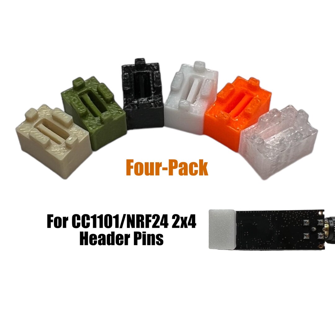 2x4 Pin Cover for Flipper Zero CC1101/NRF24 | 4-pack Protect GPIO Pins ...