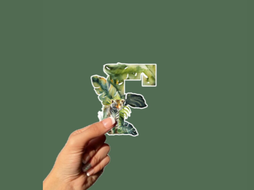 Floral Alphabet Stickers Vinyl Decal Stickers Etsy