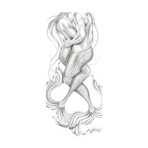 Mermaid Wall Art "embrace" | Multiple Sizes | Home Decor | Hawaii Wall ...