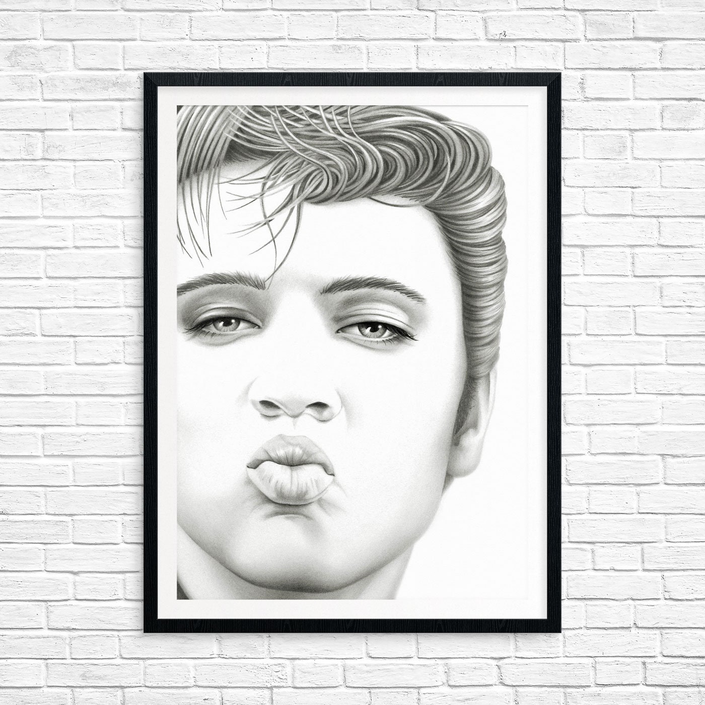 Elvis Wall Art teddy Bear 8 X 10 Home Decor Elvis Wall Decor I Pop ...