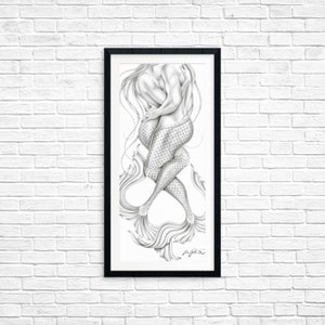 Mermaid Wall Art "embrace" | Multiple Sizes | Home Decor | Hawaii Wall ...