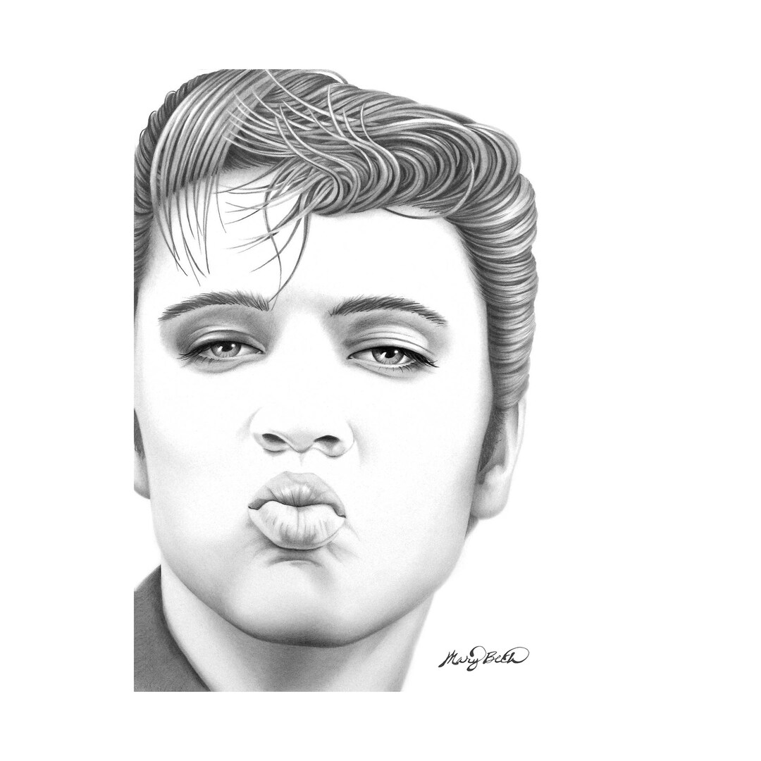 Elvis Wall Art "teddy Bear" | 8" X 10" | Home Decor | Elvis Wall Decor ...