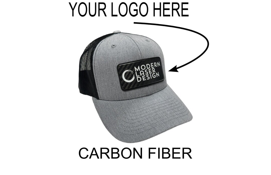 Carbon Fiber Custom Patch Hat | Your Logo or Design | Trucker Patch Hat ...