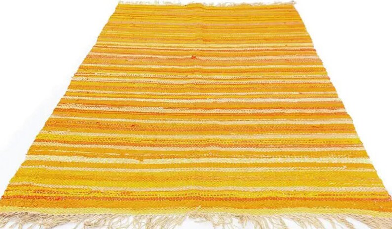 SWEDISH RUG RAG / Free Shipping / Vintage / Floor Runner / Carpet ...