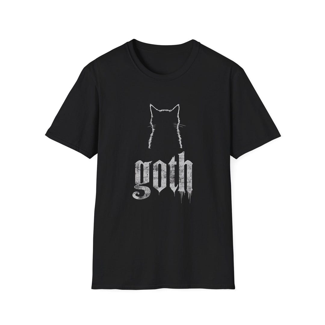 Goth Kitten Gothic Art Dark Shadows Silhouette Kitty Cat Feline Cats T ...