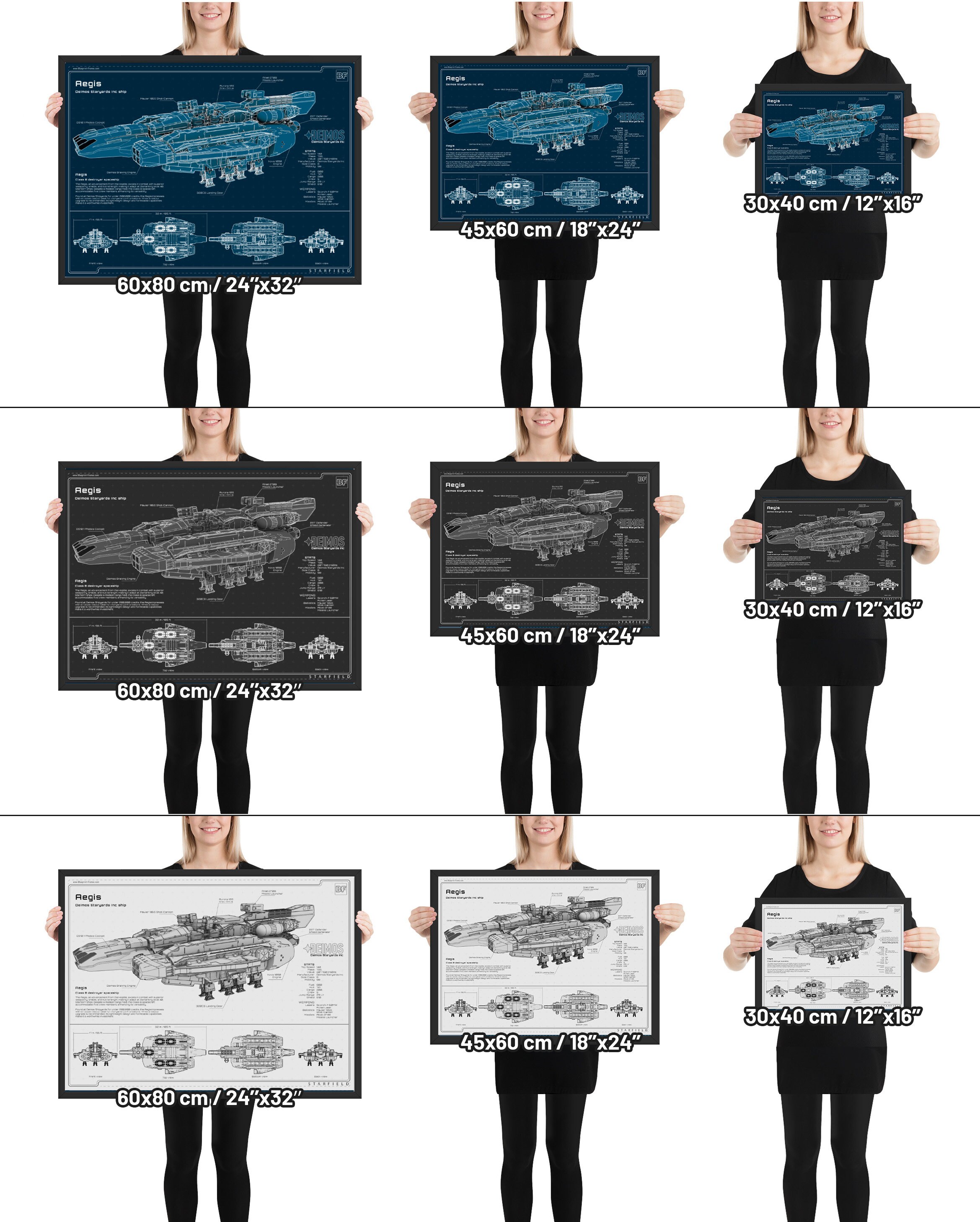 Starfield AEGIS POSTER Blueprint Bethesda Starfield Hoplite Variant ...