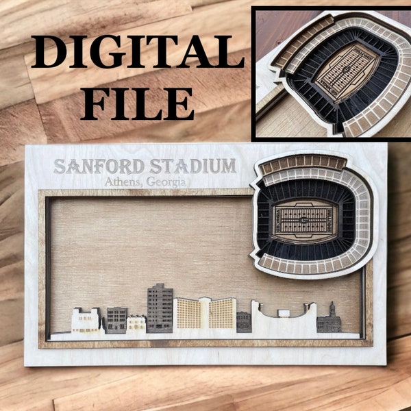 Laser Cut Football Stadium Files - Etsy