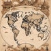 VINTAGE World Map Poster 2 - Etsy