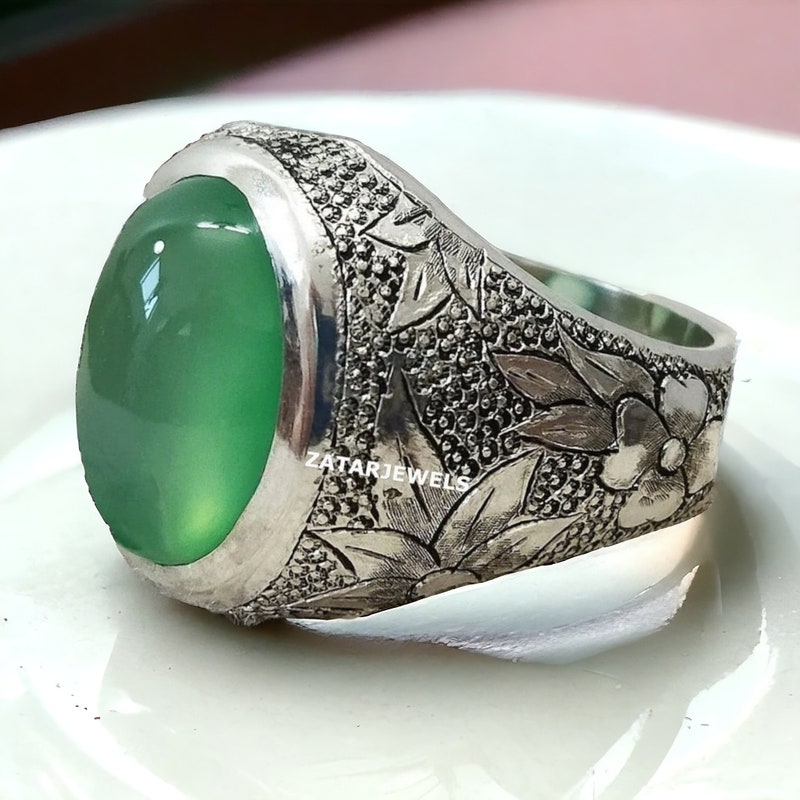 Mens Jade Ring - Etsy