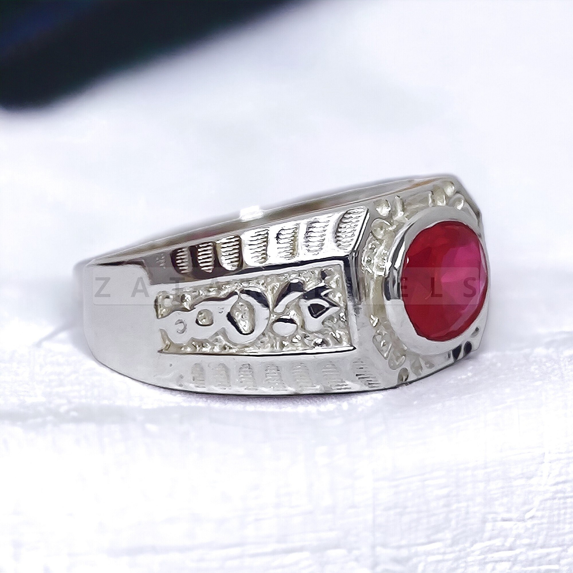 Luxury Ruby Men's Ring, Engagement Ring, Designer Ruby Ring, Art Deco ...