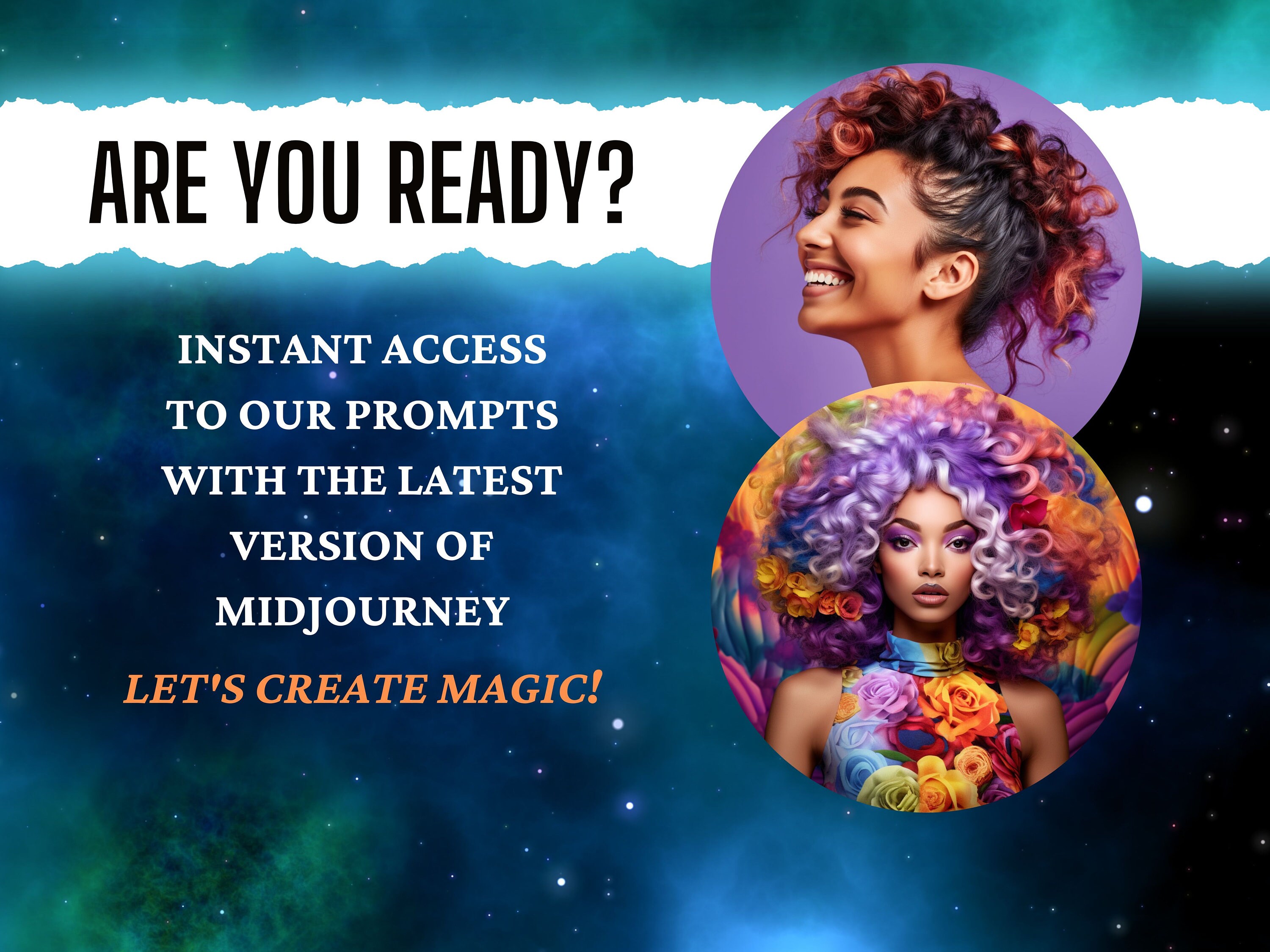 Colorful Vibrant Portraits Midjourney Prompts, Realistic Portraits Unlimited AI Prompts ...