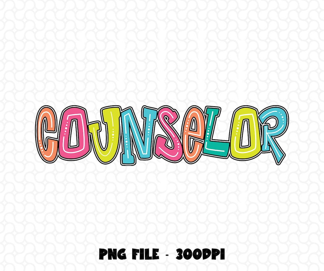 Cute Counselor Colorful PNG, School Counselor Png, Spring Counselor Png ...