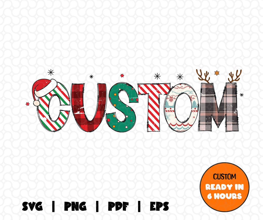 Personalized Christmas Name Png, Family Christmas Name Svg, Christmas ...