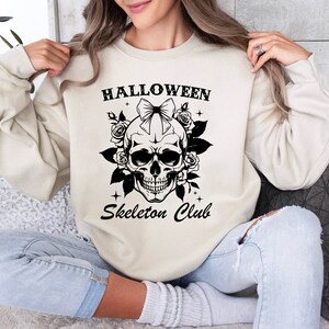 Scary Skeleton Social Club Svg Png, Coquette Halloween Svg, Halloween Png, Girly Halloween Svg ...
