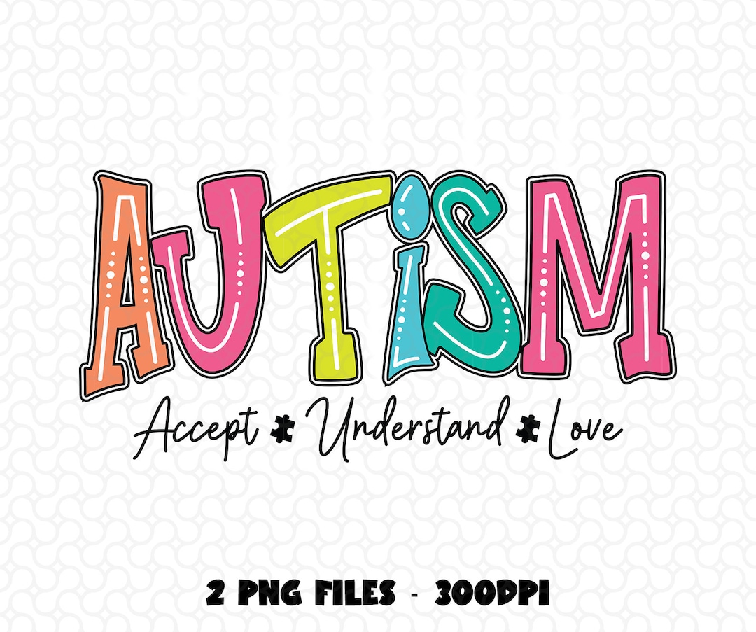 Autism Accept PNG, Autism PNG, Autism Acceptand Colorful PNG Autism Mom ...