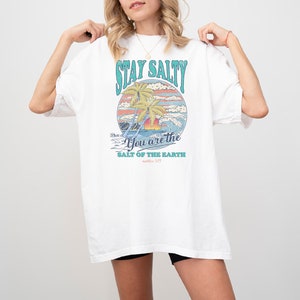 Retro Stay Salty Design Png, Retro Christian Sublimation, Bible ...