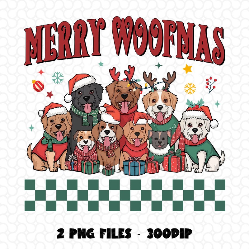 Merry Woofmas Svg - Etsy