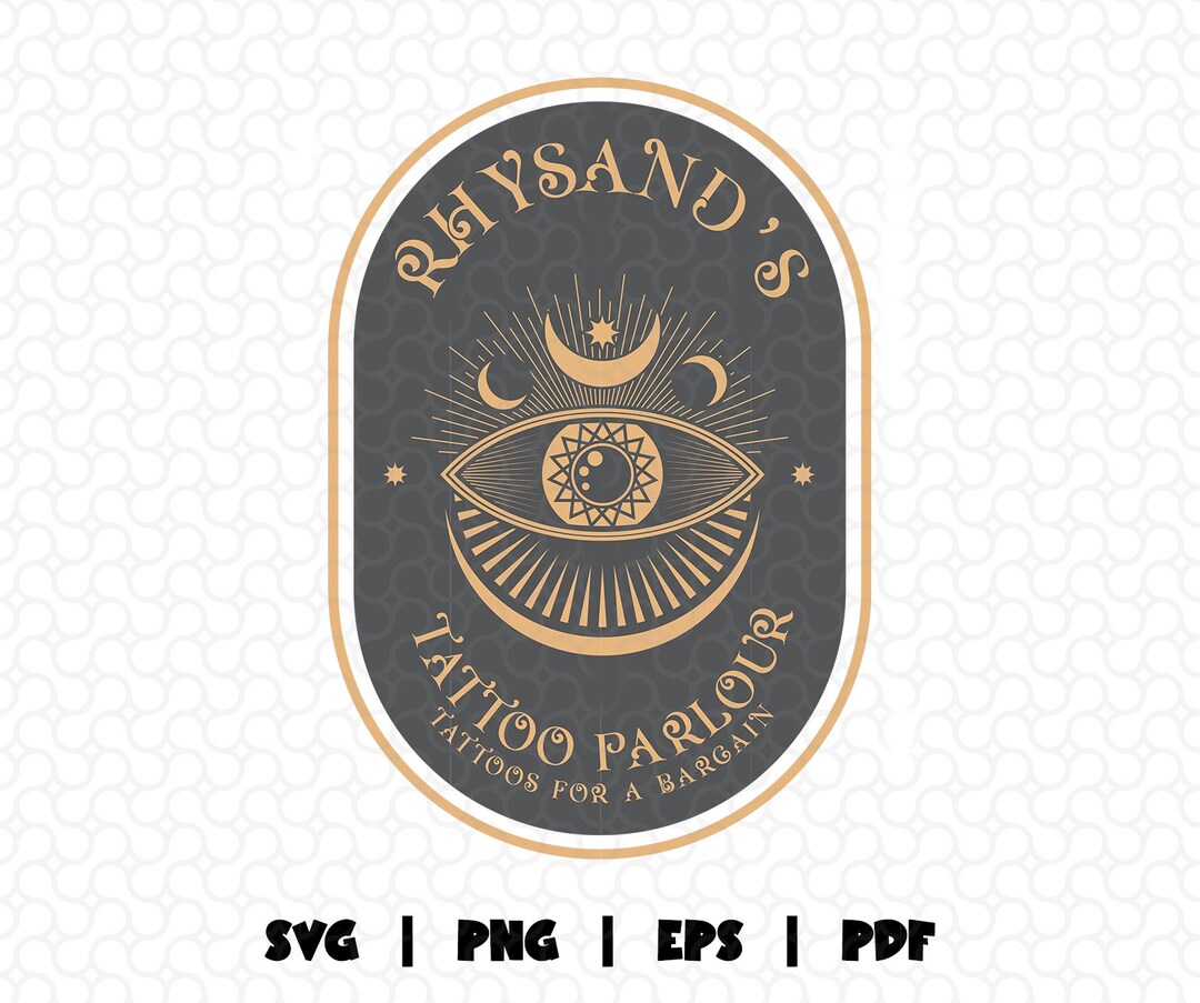 Rhysand's Tattoo Parlor Svg Png, Bookish Png, Booktok Svg, Laptop Decal ...