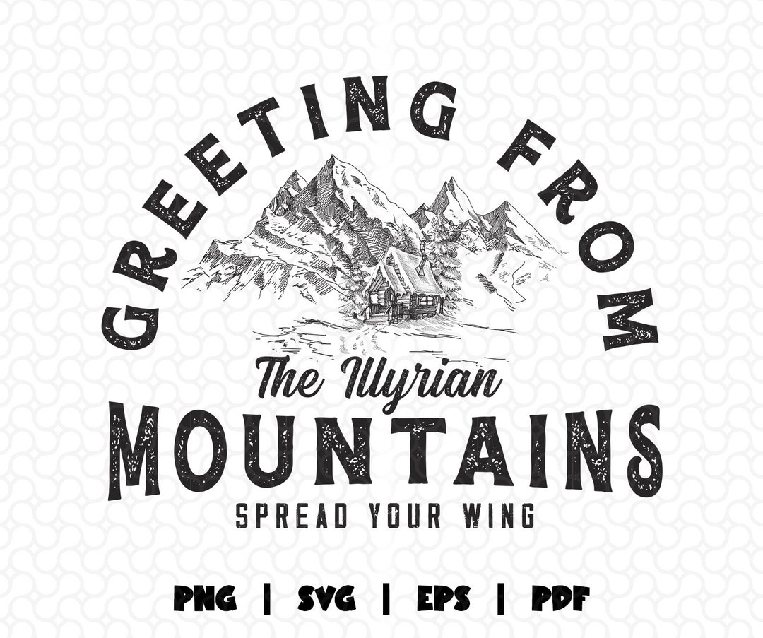 Illyrian Mountains Cabin Svg Png ACOTAR Svg Book Club Png - Etsy