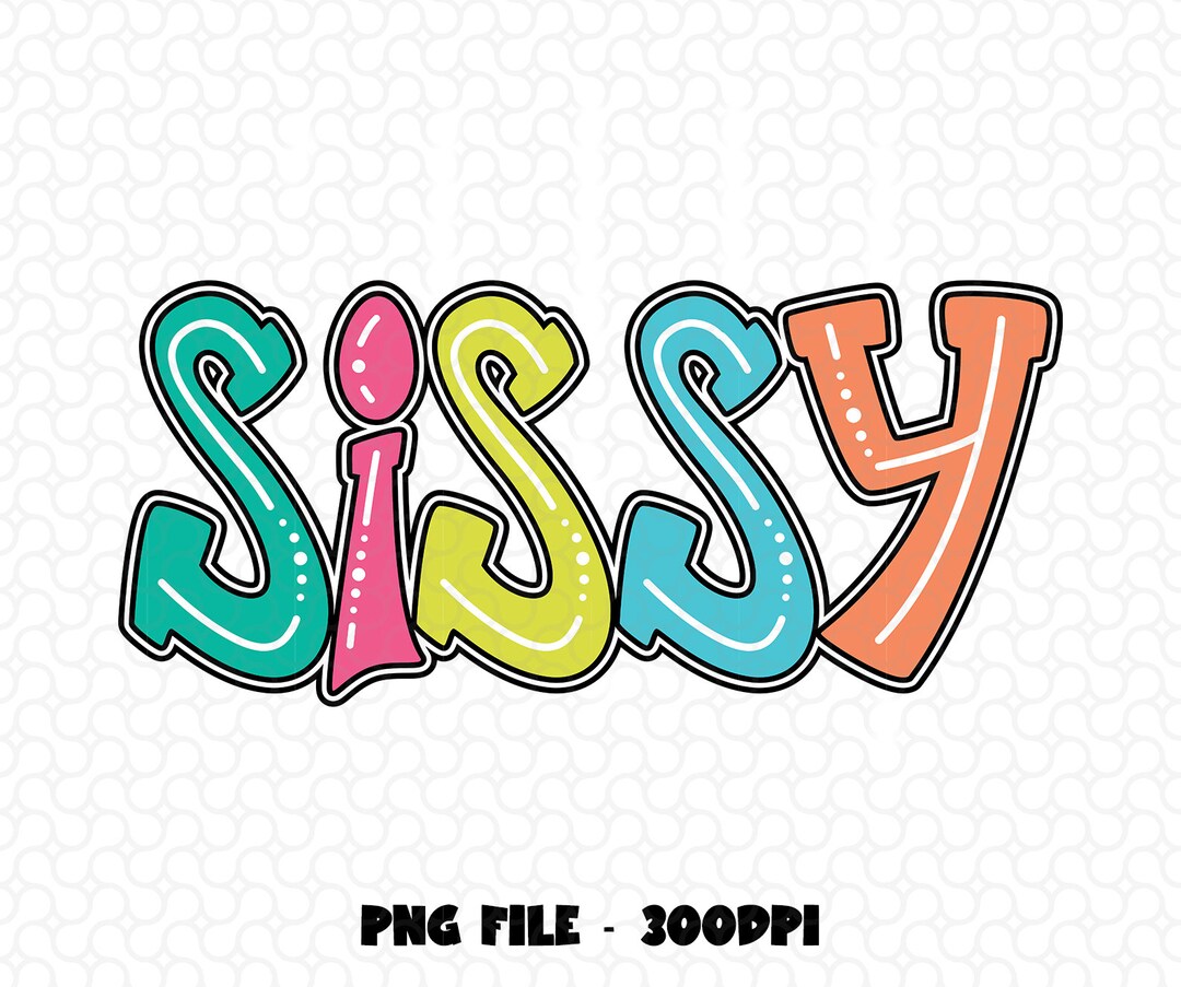 Cute Sissy Colorful Png Sissy Png File Bright Doodle Png Spring