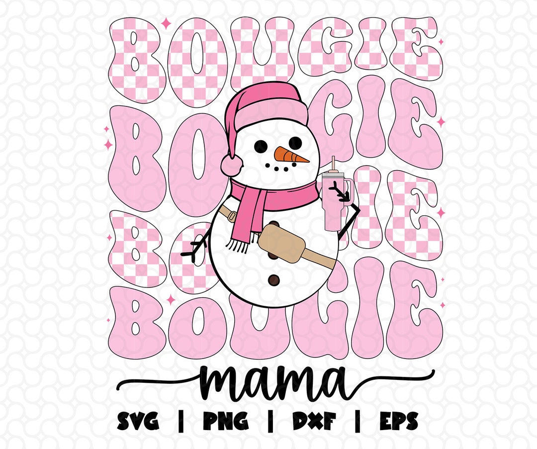 Bougie Mama Snowman Christmas Svg Boo-jie Snowman Png Bougie - Etsy
