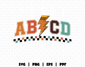 ABCD Teacher Png, First Day of School Png, Back to School Png, Back in ...