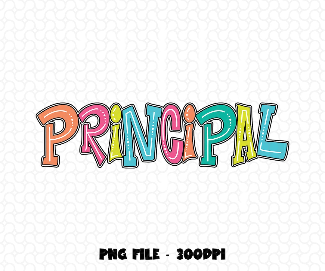 Cute Principal Colorful PNG, School Principal Png, Spring Principal Png ...