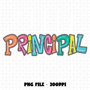 Cute Principal Colorful PNG, School Principal Png, Spring Principal Png ...