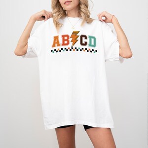 Retro ABCD Teacher Svg Png, First Day of School Svg, Back to School Png ...