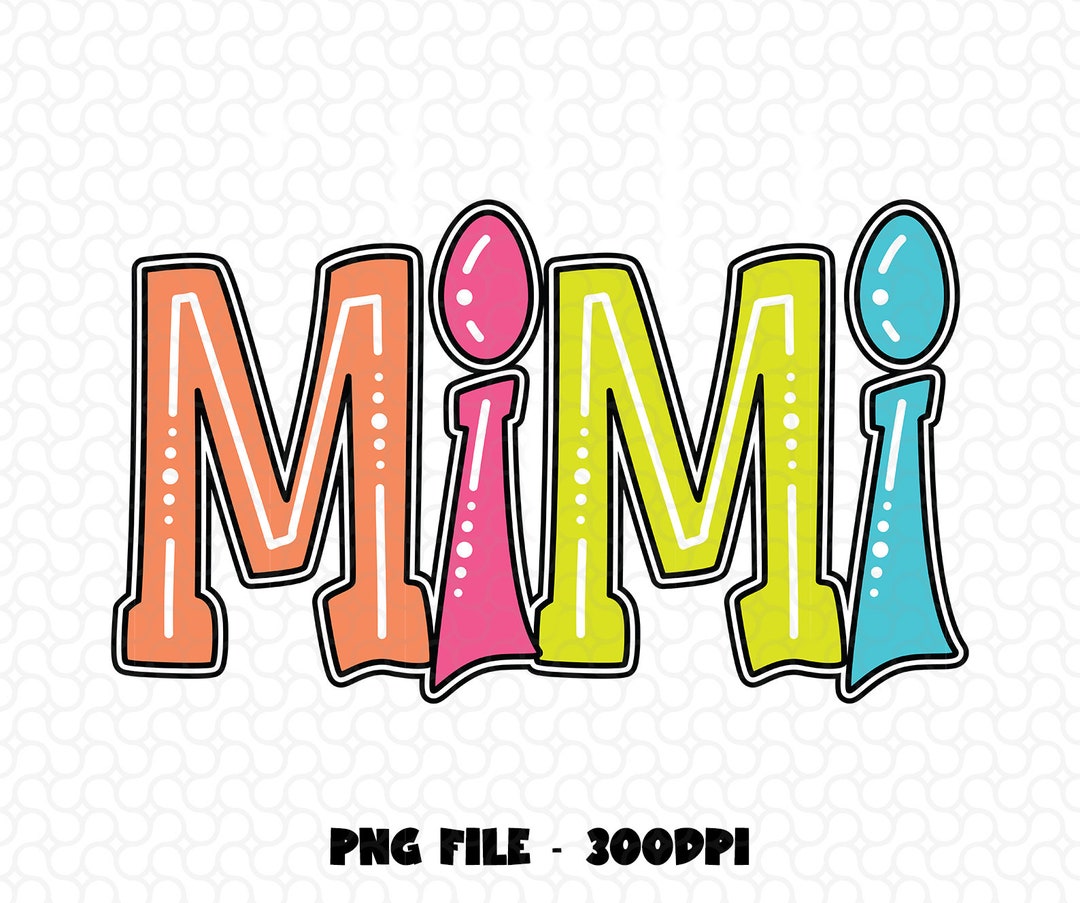 Cute Mimi Colorful PNG, Mimi PNG File, Bright Doodle Png, Spring Mimi ...
