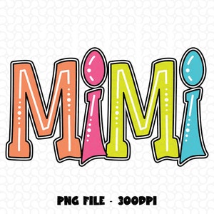 Cute Mimi Colorful PNG, Mimi PNG File, Bright Doodle Png, Spring Mimi ...
