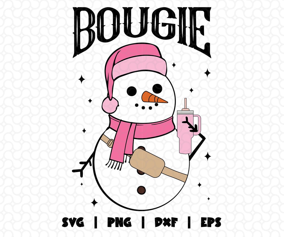 Bougie Snowman Svg, Boojee Snowman Png, Holiday Christmas Png, Stanley ...